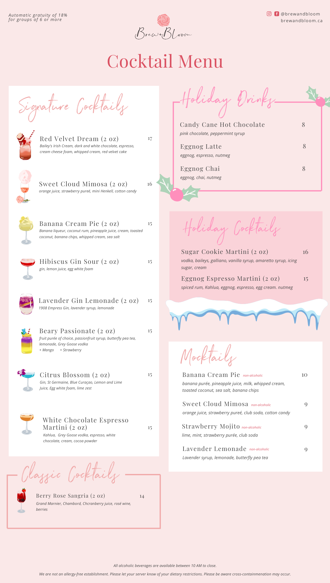 Southside Menu – brewandbloom